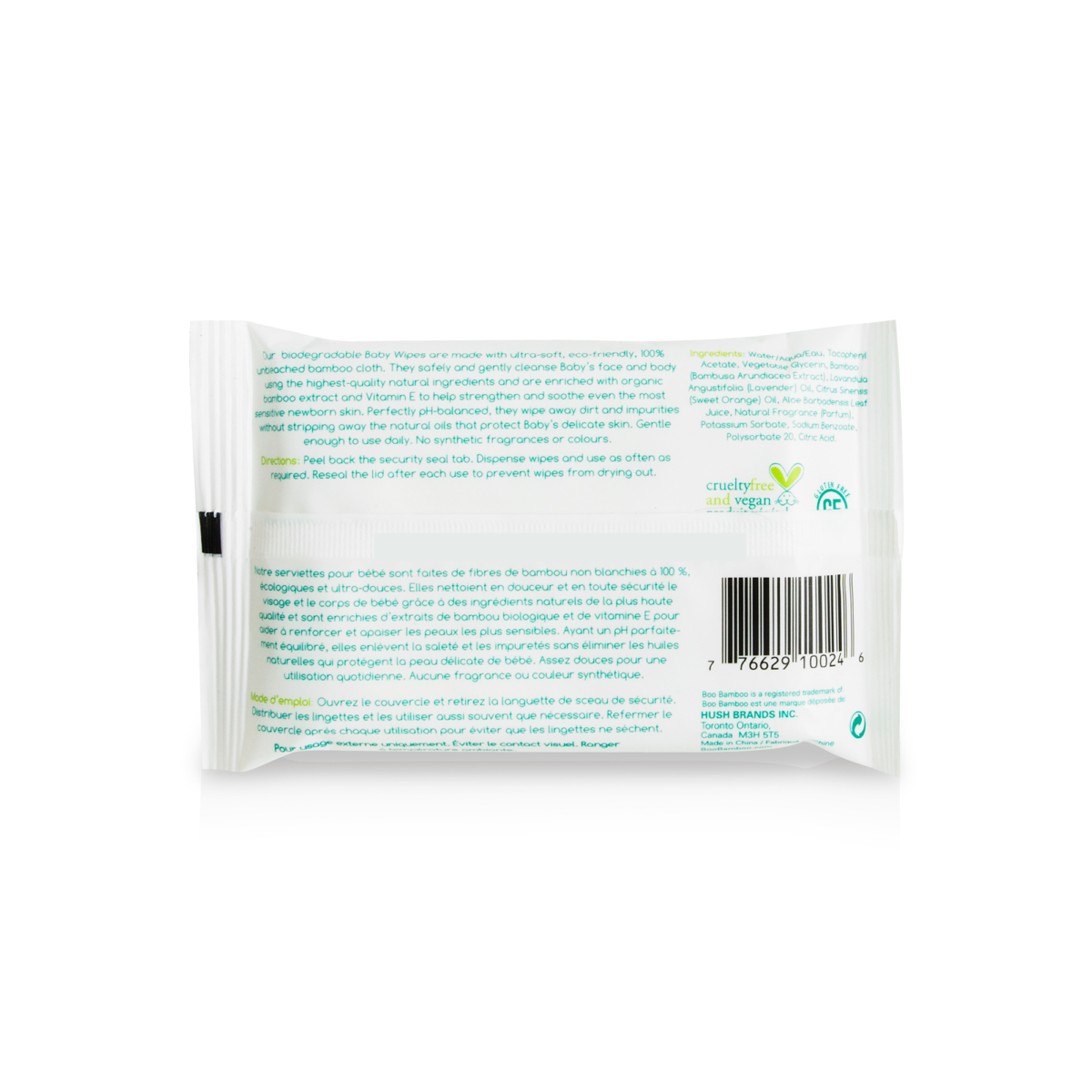 Baby Boo Bamboo Biodegradable 100% Bamboo Baby Wipes - 12ct Travel Pack ...