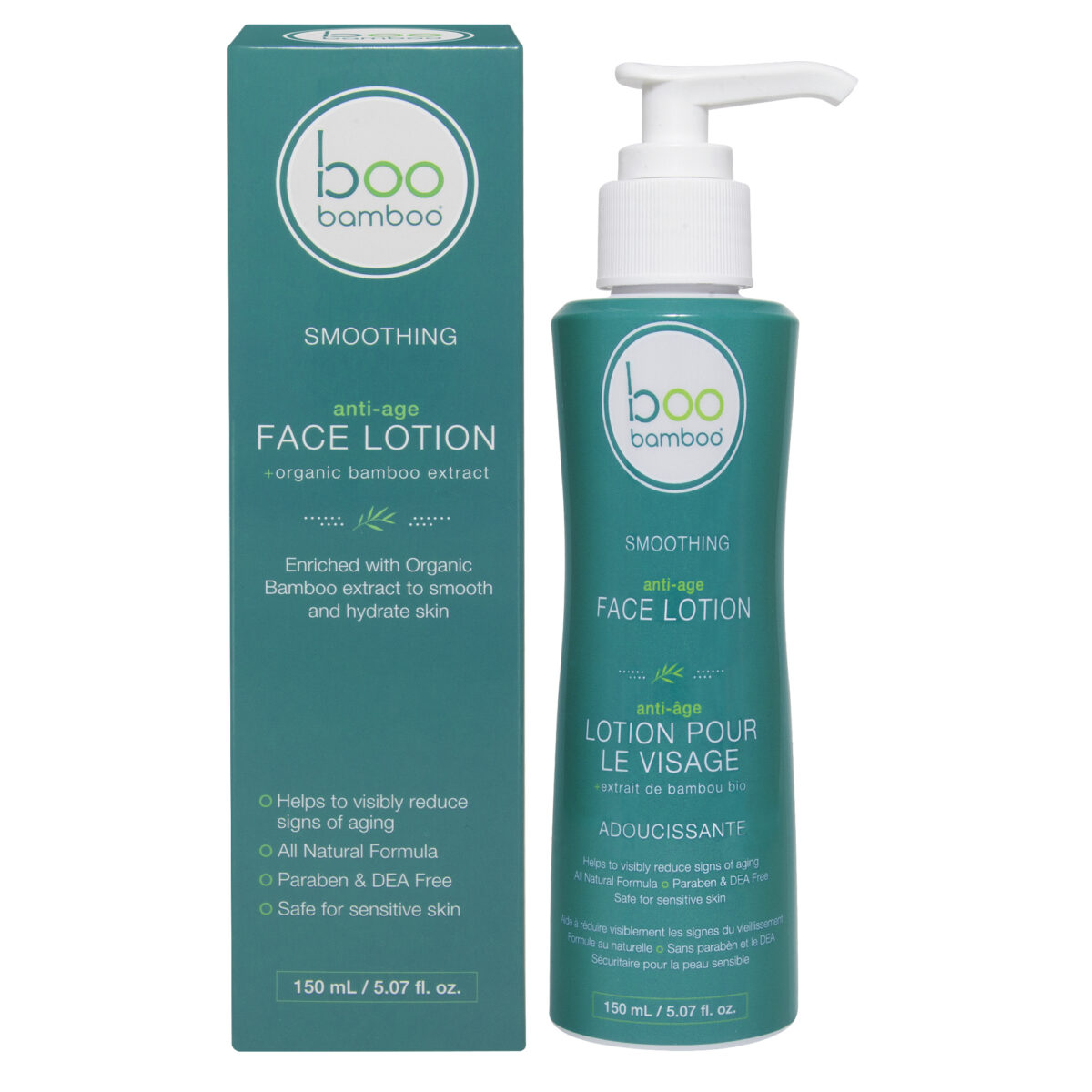 Boo Bamboo Anti-Age Face Lotion - 150ml - Hush Brands Inc.